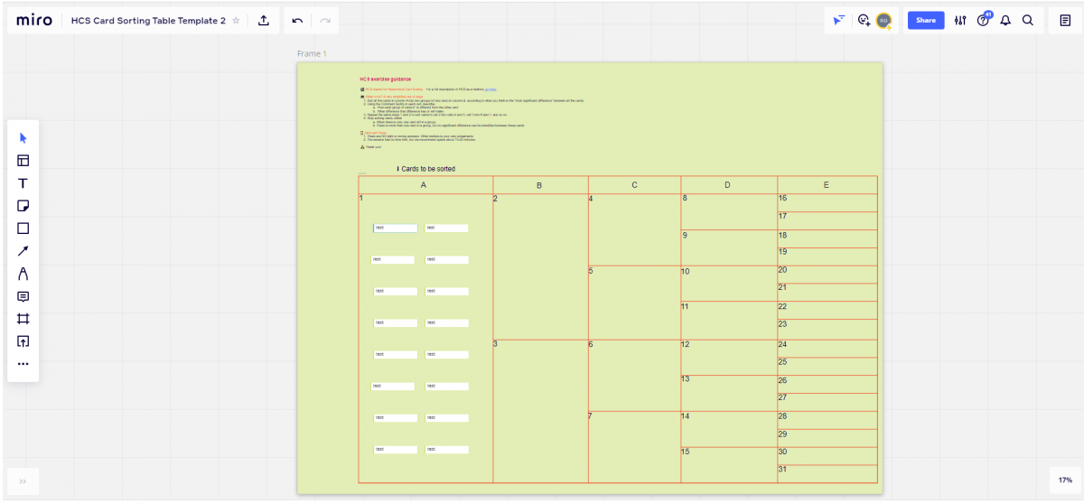Hierarchical Card Sorting (HCS) – Monitoring and Evaluation NEWS